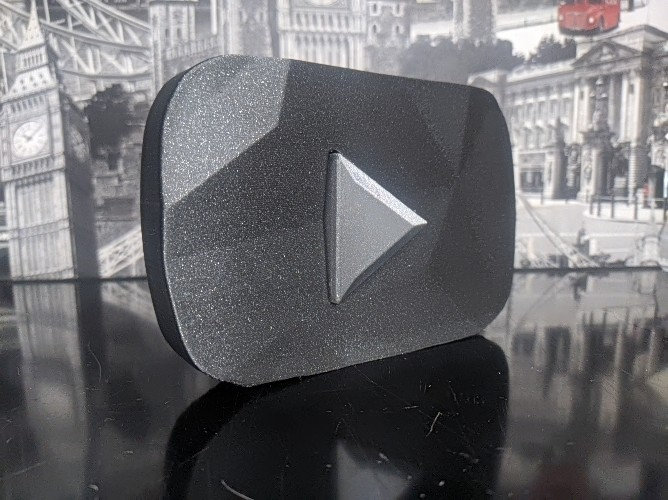 Youtube Diamond Play Button Replica | 3D Printed | Fun Ornament - Etsy