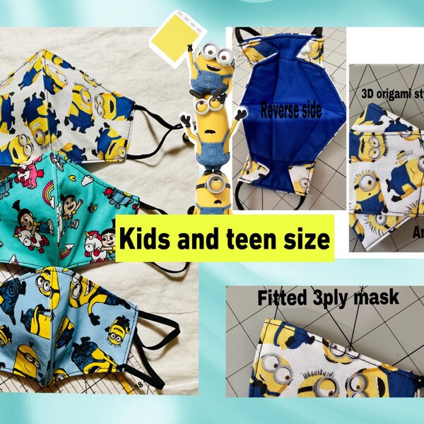 Minion Face Mask - Etsy