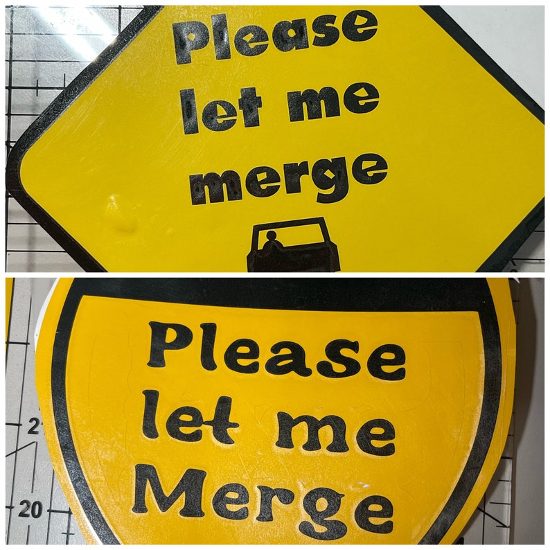 Please Let Me Merge” Car Sticker Vinyl Decal/ Car Accessories/ Outdoor ...