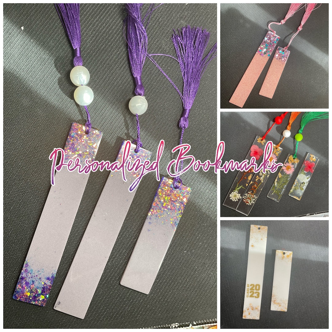 Personalized Bookmarks / Resin Bookmarks - Etsy