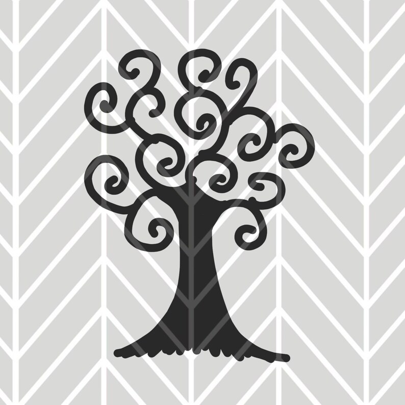 Whimsical Tree / Curly Tree / SVG FILE Digital Download / Svg - Etsy