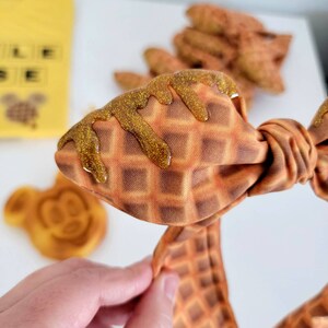 1 Waffle Headband / Waffle Bow / Waffle Knotty Bow / Waffle Bowband ...