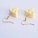 Cheese Chunk Earrings / Realistic Looking / Resin and Hand Painted ...