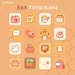 Sunflower Bee App Icon Set | Kawaii Aesthetic Pack for Android IOS ...
