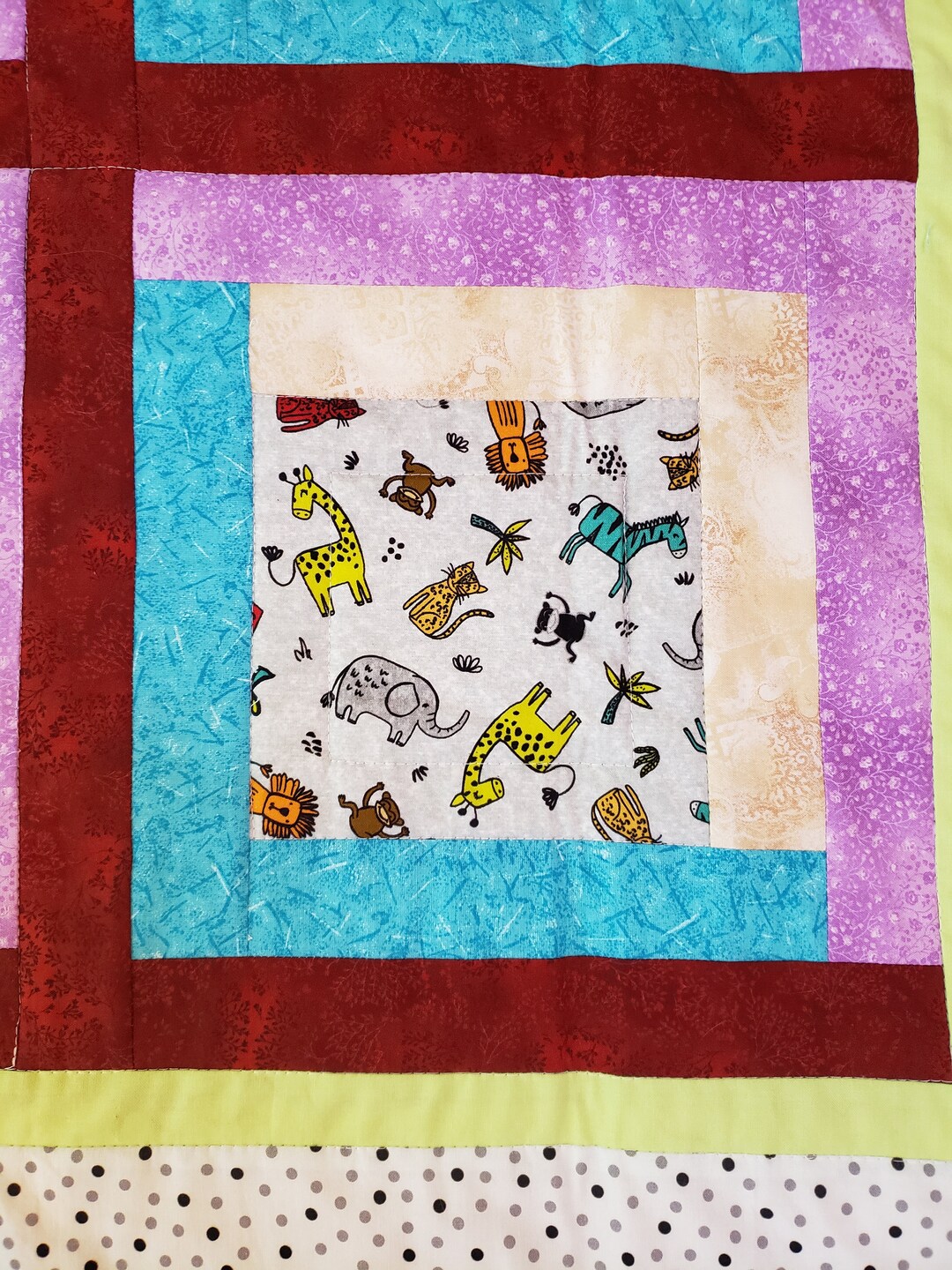 Zoo Critters Baby Quilt - Etsy