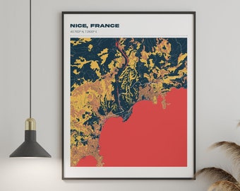 Any Location Star Map Personalized Map Art Le Havre France - Etsy