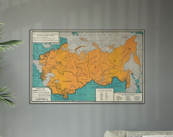 Soviet Map | Etsy