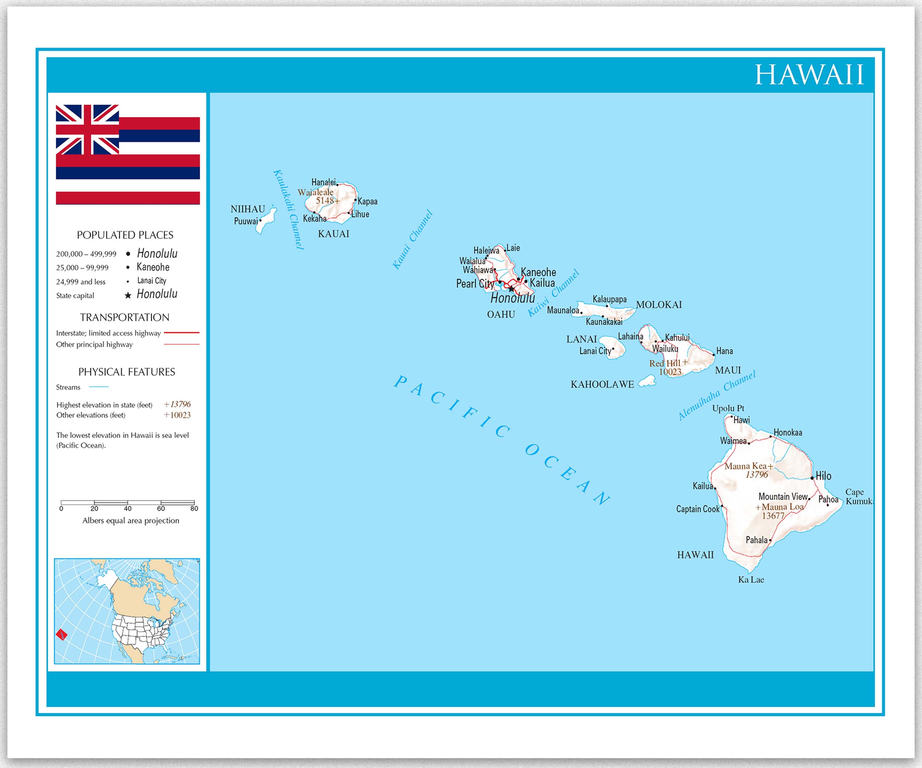Political Map Of Hawaii