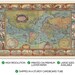 1649 Map of the World by Willem Blaeu Vintage Art Willem Blaeu Atlas ...