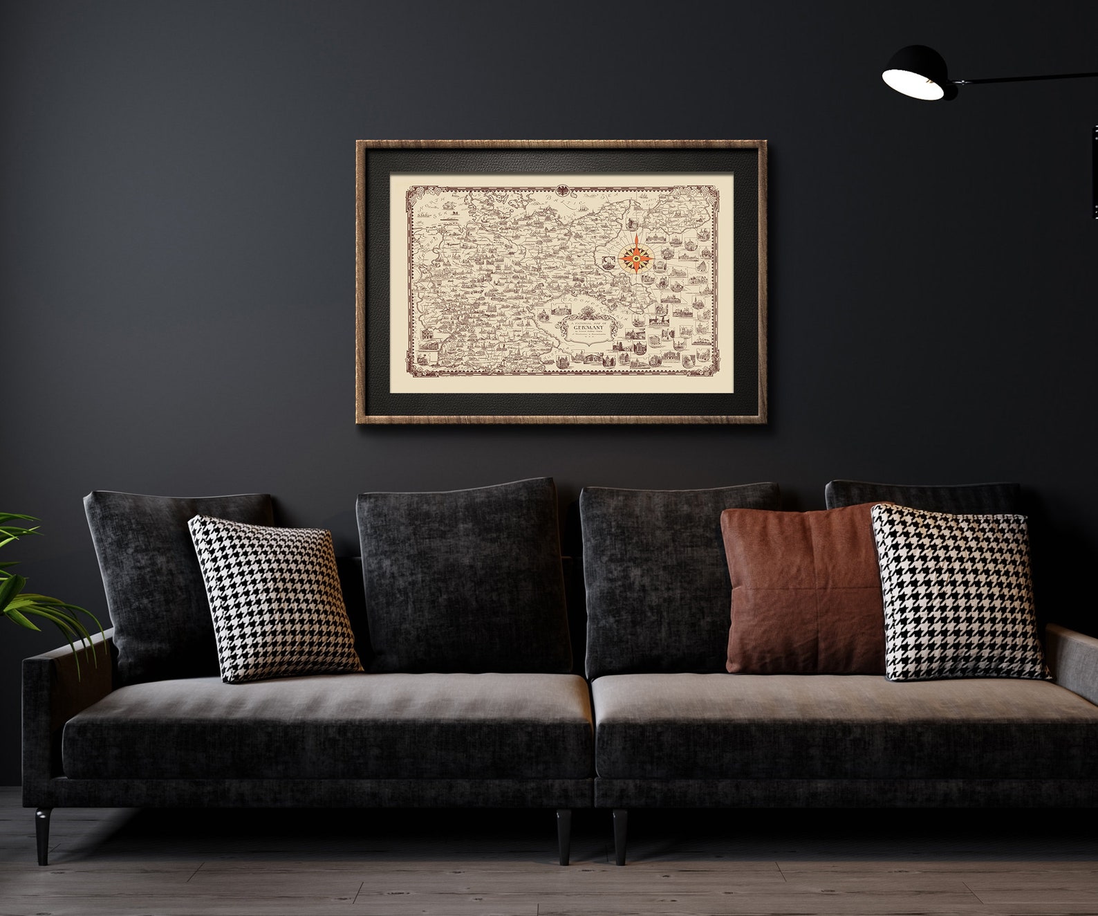 Map of Germany 1930 Germany in 1930 Vintage Wall Map Classic Wall Decor ...