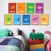Dinosaur Motivational Posters Set - Set of 9 Educational Wall Art for ...