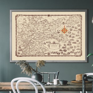 Map of Germany 1930 Germany in 1930 Vintage Wall Map Classic Wall Decor ...