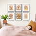 Retro Groovy Floral Set of 6 Positive Quote Motivational Posters ...