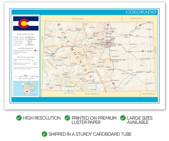 Colorado Physical Map