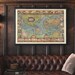 1649 Map of the World by Willem Blaeu Vintage Art Willem Blaeu Atlas ...