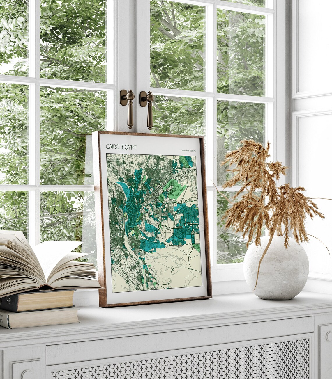 Cairo Capital City of Egypt Street Map of Cairo Mapbuddy Wall Art River ...