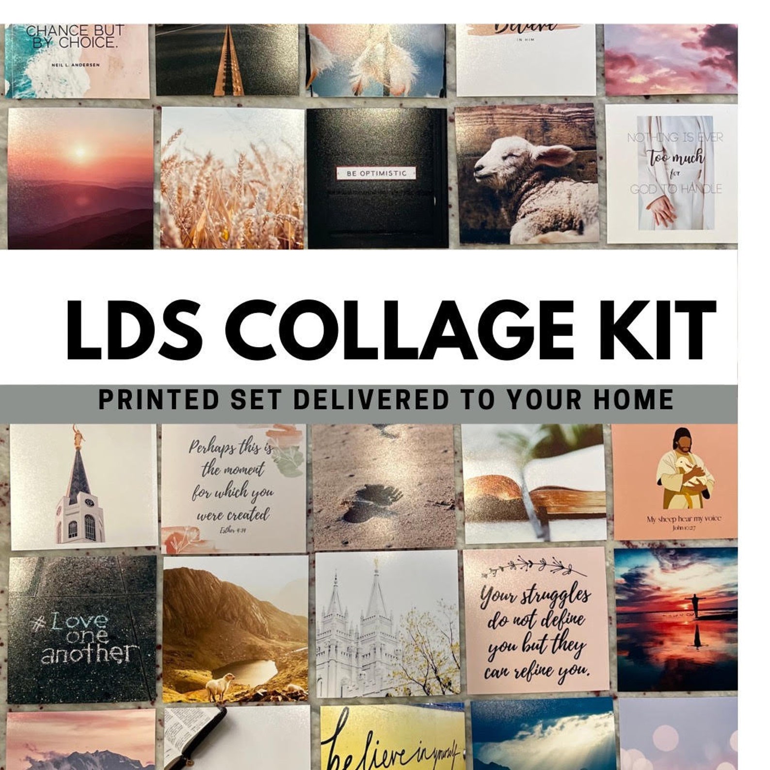 LDS Picture Wall Collage | Etsy