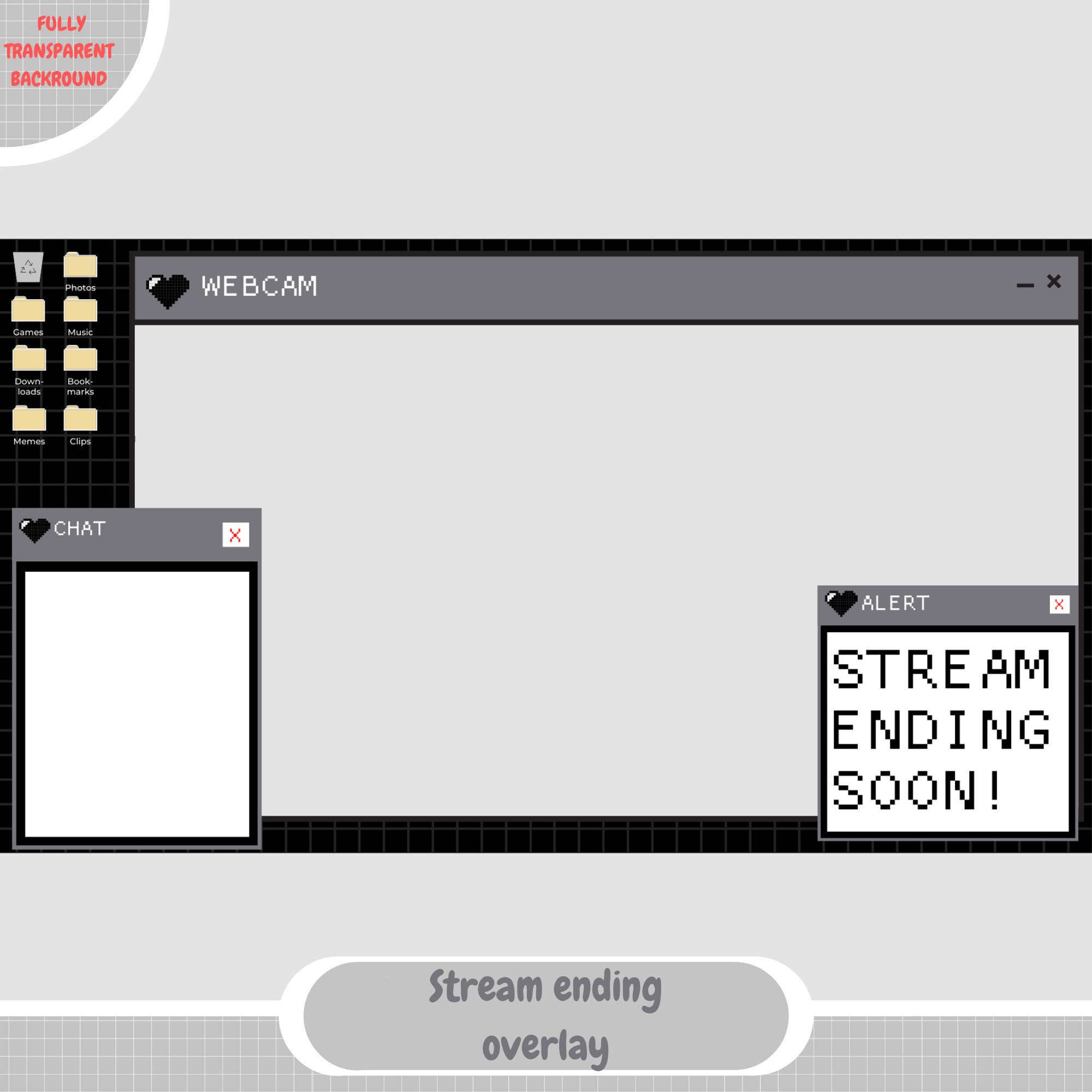 Animated Shaded Windows Tab Twitch Package | Overlays, Panels and ...