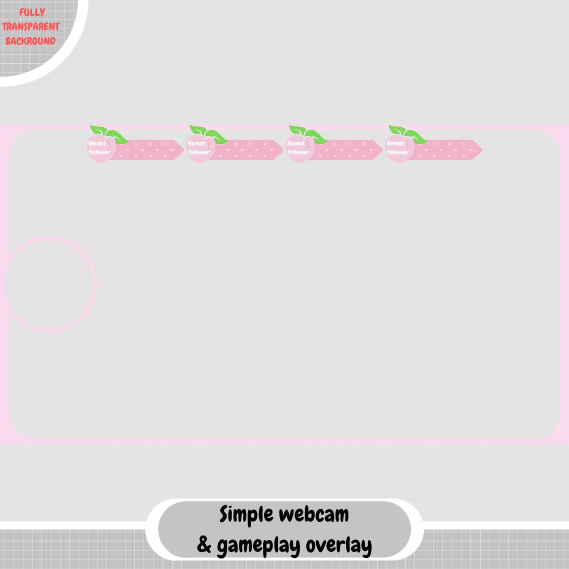 Animated Peaches & Clouds Twitch Package Overlays, Panels and Scenes Pink Starry Clouds Space ...