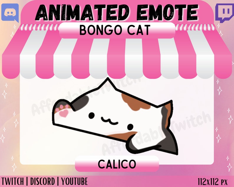 Animated Bongo Cat Emote Calico Gif Twitch Youtube Discord Kitten Cute ... Animated Bongo Cat Emote Calico Gif Twitch Youtube Discord Kitten Cute ...