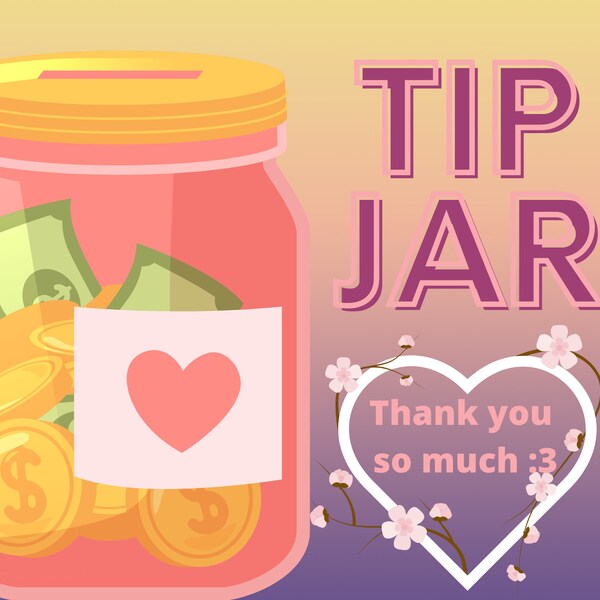 Moon Tip Jar Twitch Etsy