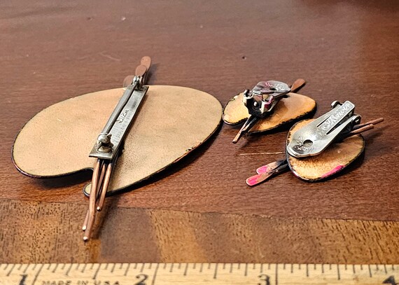 1950s Renoir Matisse SIGNED Copper Enamel Artist Pale… - Gem