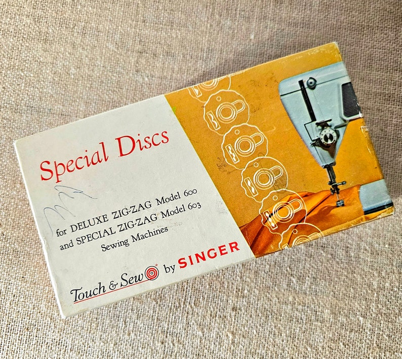 Vtg Touch & Sew by Singer Special Discs for Zigzag Models 600 and 603 ...