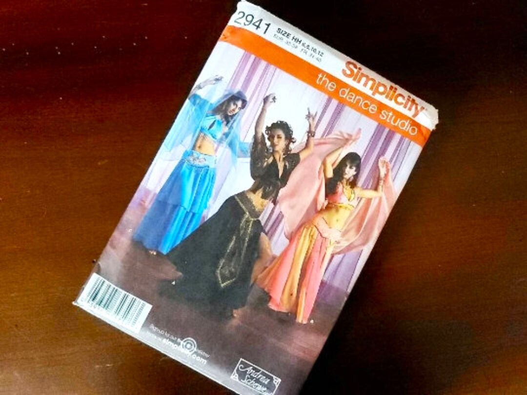 BELLY DANCER COSTUME Pattern Complete and Not Used, Simplicity 2941 ...