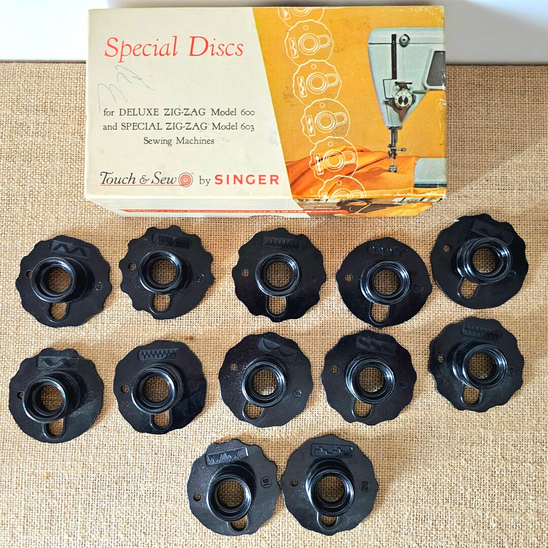 Vtg Touch & Sew by Singer Special Discs for Zigzag Models 600 and 603 ...