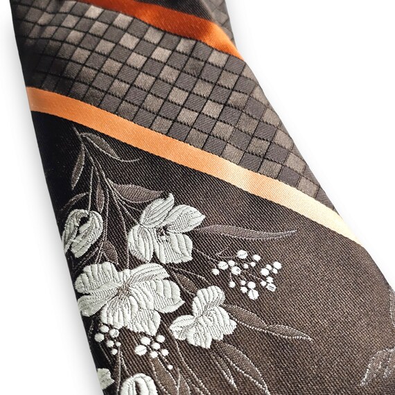 Vtg 70s Dino Orsini Trevira Wide Neck Tie Mod Rockabi… - Gem