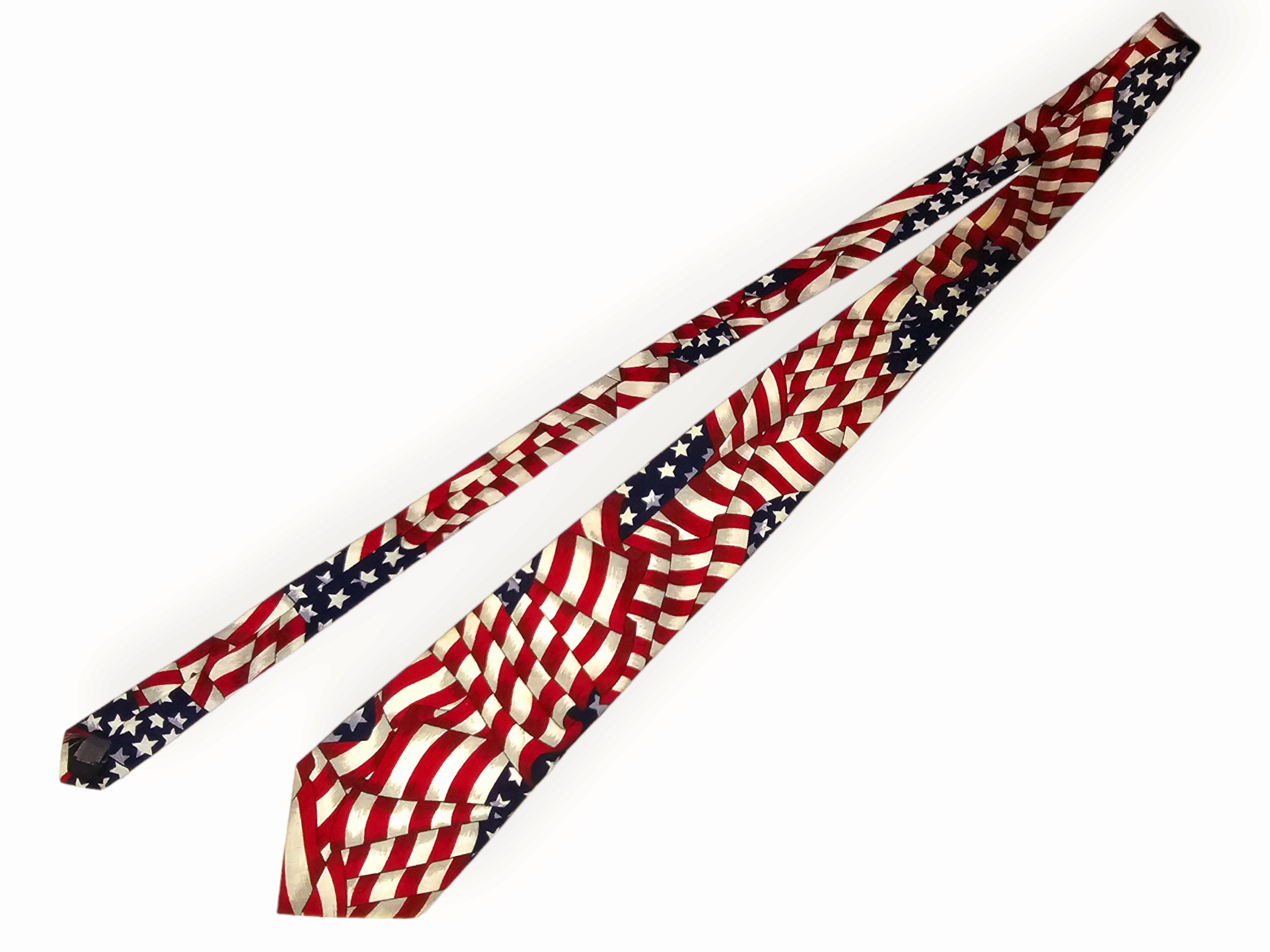 90s Patriotic Tie d'em Crazy, D.C. Enterprises San Jose CA Vtg, Red ...