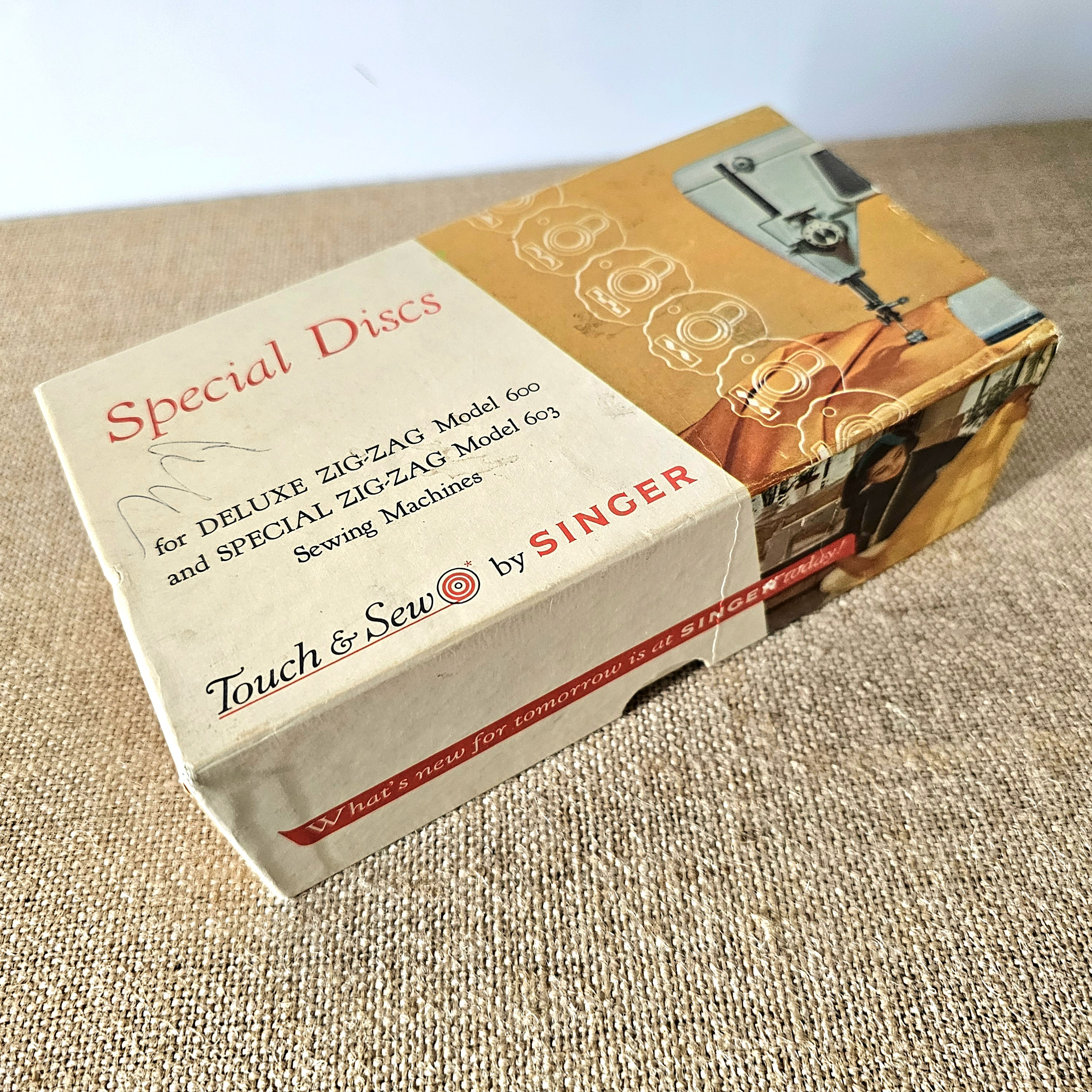 Vtg Touch & Sew by Singer Special Discs for Zigzag Models 600 and 603 ...