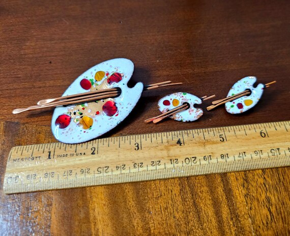 1950s Renoir Matisse SIGNED Copper Enamel Artist Pale… - Gem