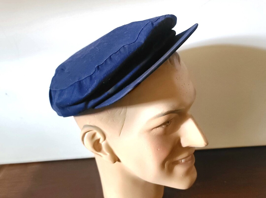 Vintage Blue Newsboy Cap Unisex Jiangning China Hat Factory Ivy Cap ...