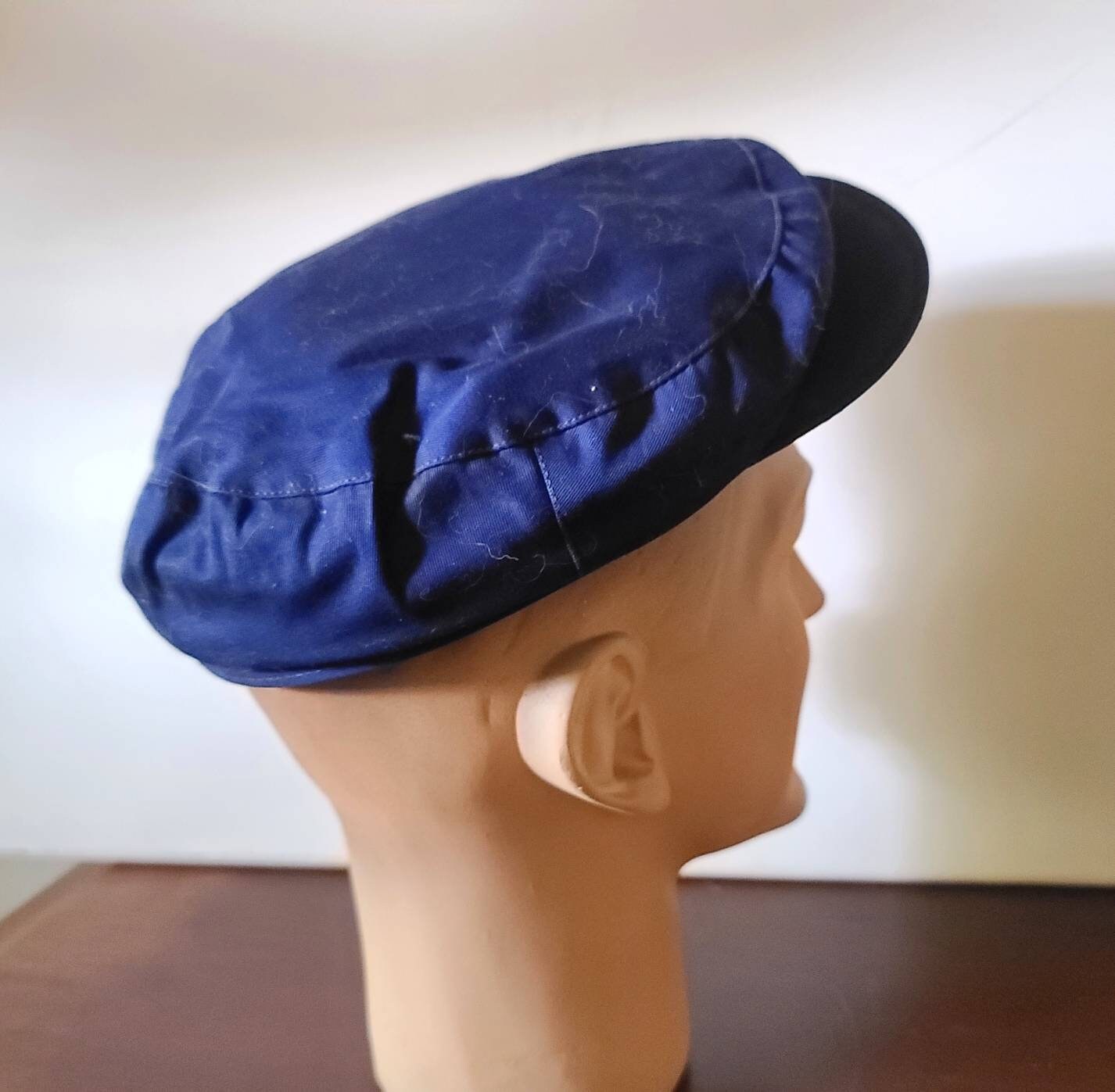 Vintage Blue Newsboy Cap Unisex Jiangning China Hat Factory Ivy Cap ...