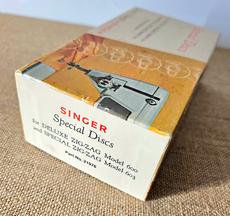 Vtg Touch & Sew by Singer Special Discs for Zigzag Models 600 and 603 ...