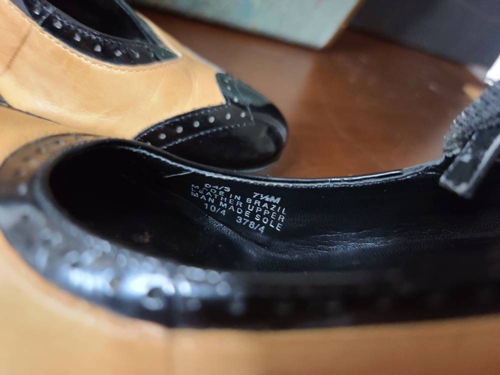 Vintage Franco Sarto Spectator Pumps, 3 Inch Heels, Size 7.5 M, Black ...