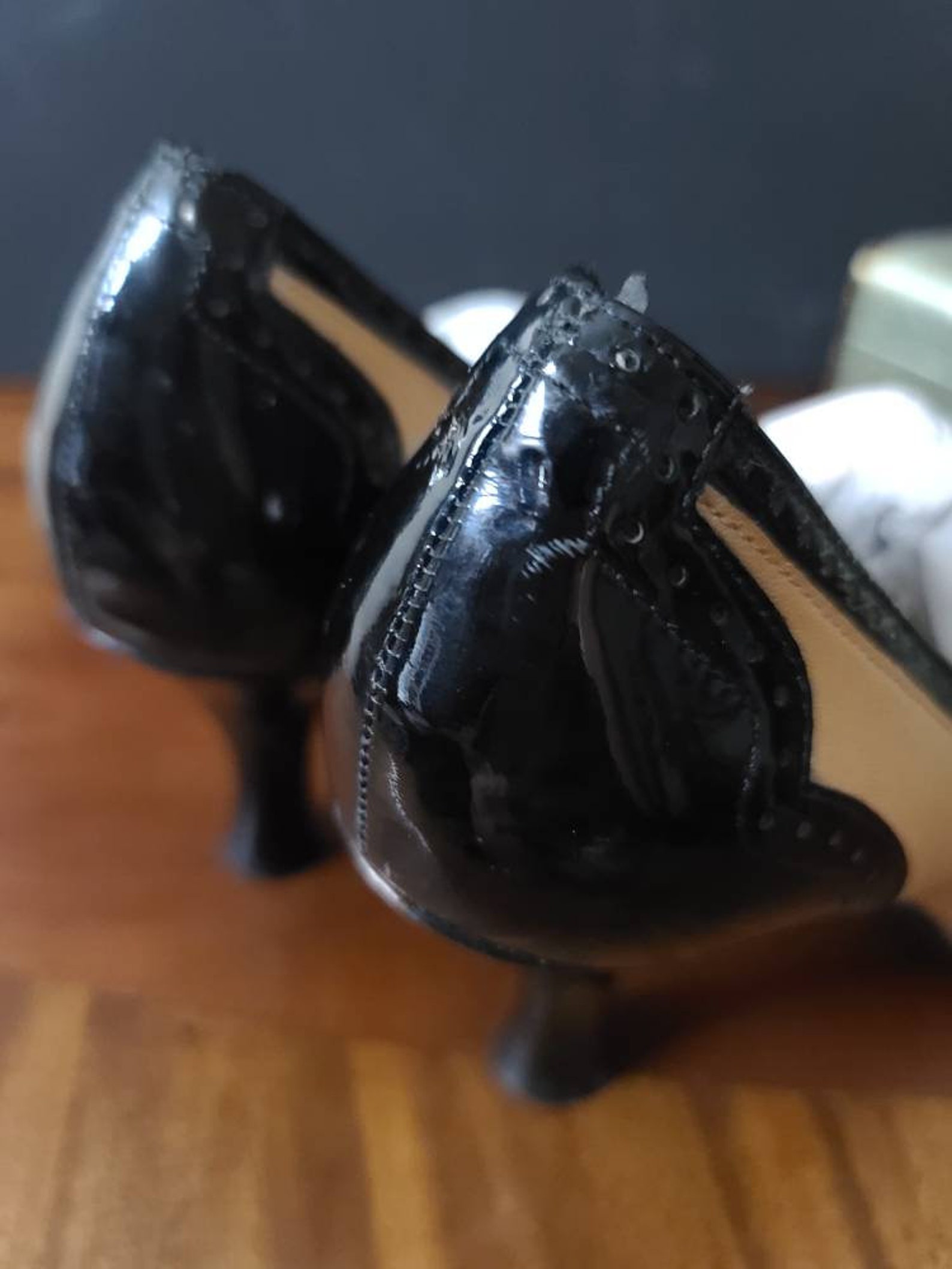 Vintage Franco Sarto Spectator Pumps, 3 Inch Heels, Size 7.5 M, Black ...