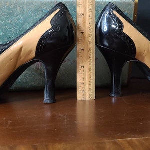 Vintage Franco Sarto Spectator Pumps, 3 Inch Heels, Size 7.5 M, Black ...