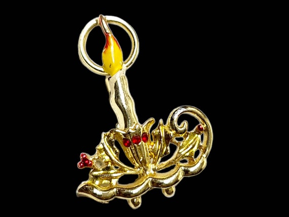 Signed Bj Beatrix Candlelight Pin Brooch Vintage 1940… Gem
