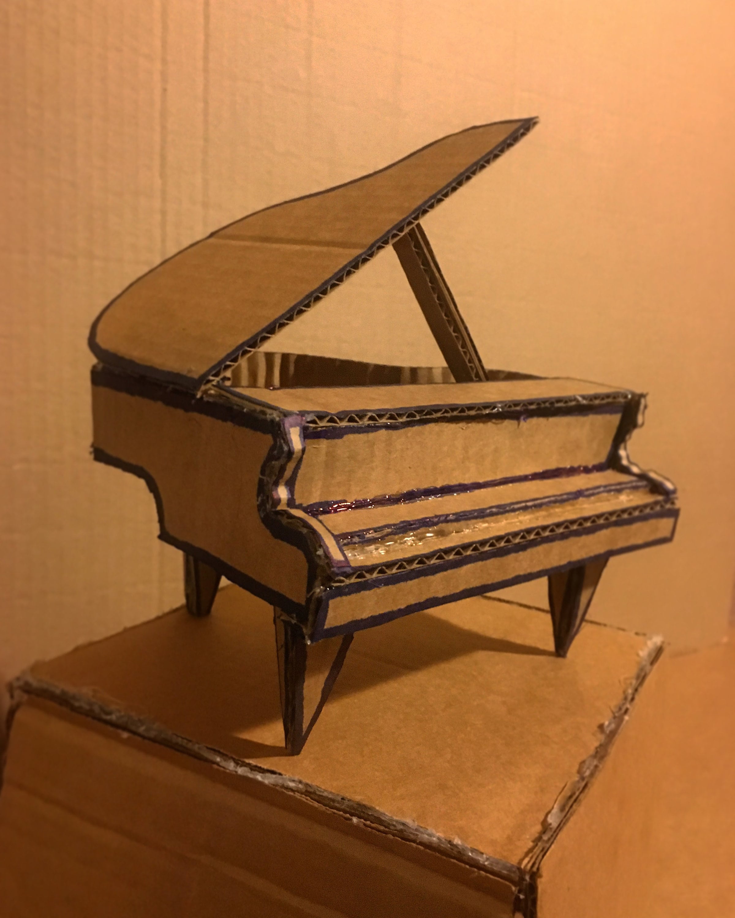 Tabletop Cardboard Grand Piano | Etsy