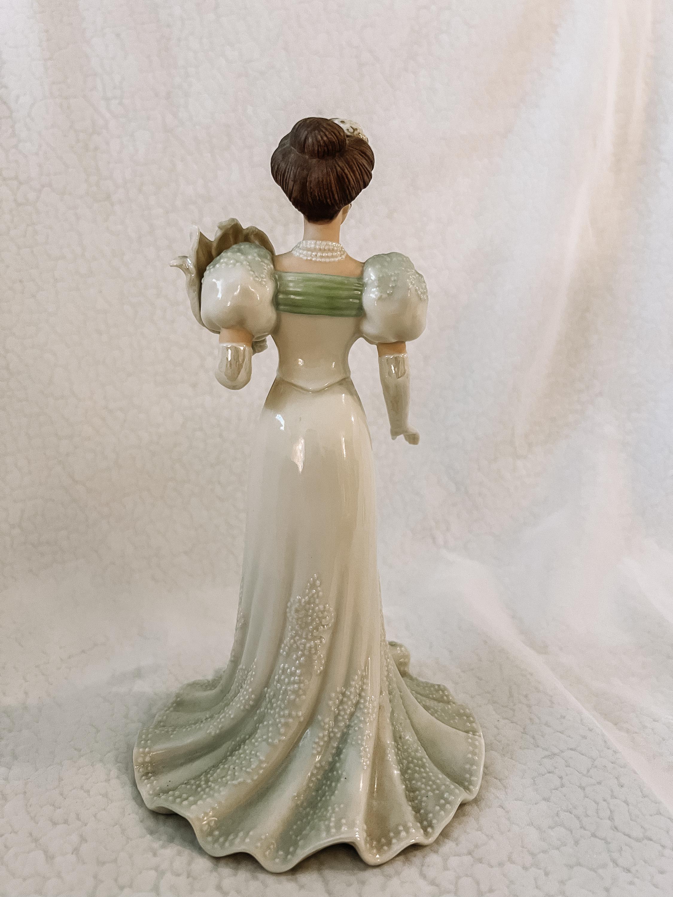 Vintage Lenox Porcelain Lady Figurine 'ivory Centennial Ball' - Etsy