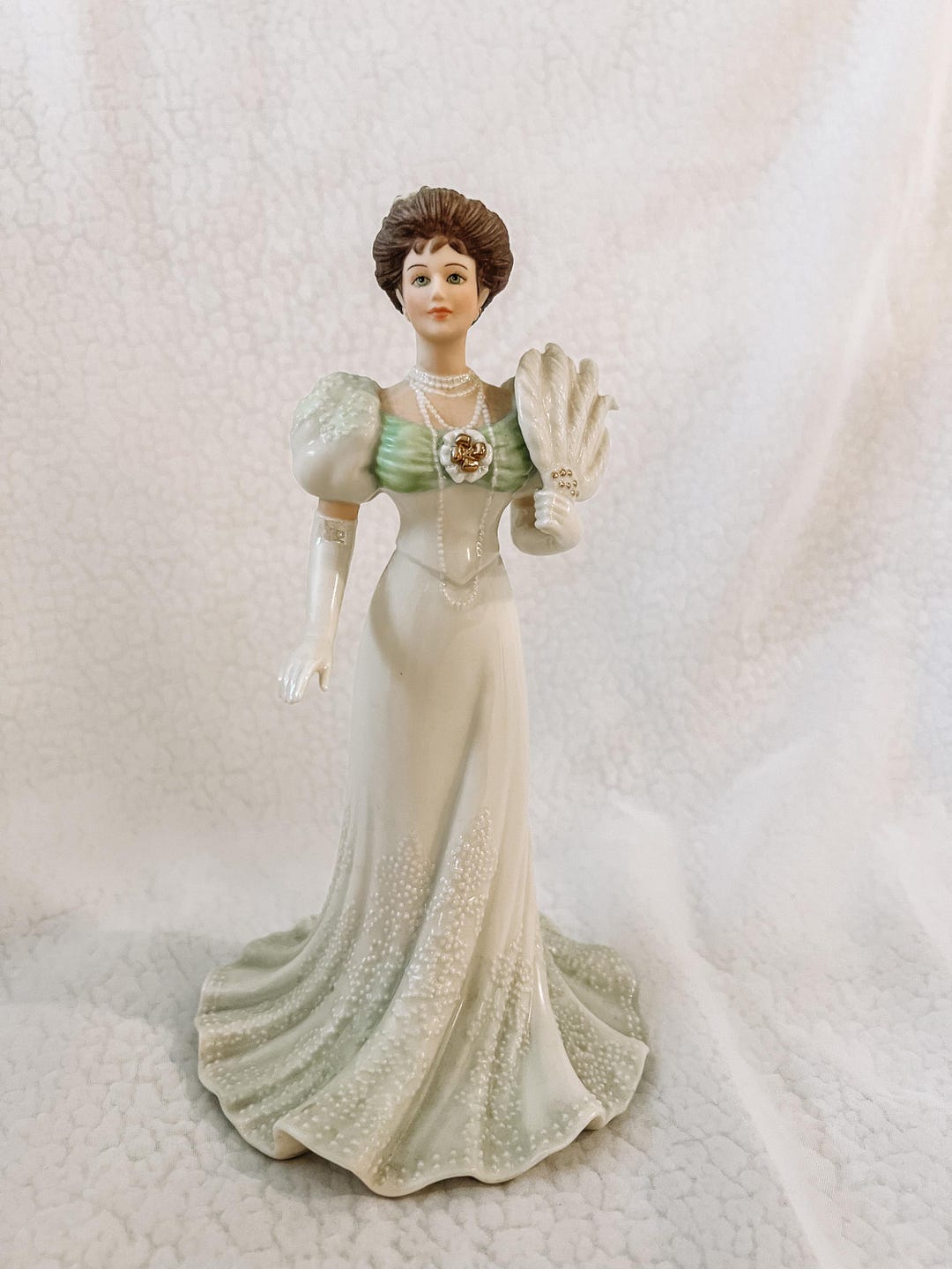 Vintage Lenox Porcelain Lady Figurine 'ivory Centennial Ball' - Etsy