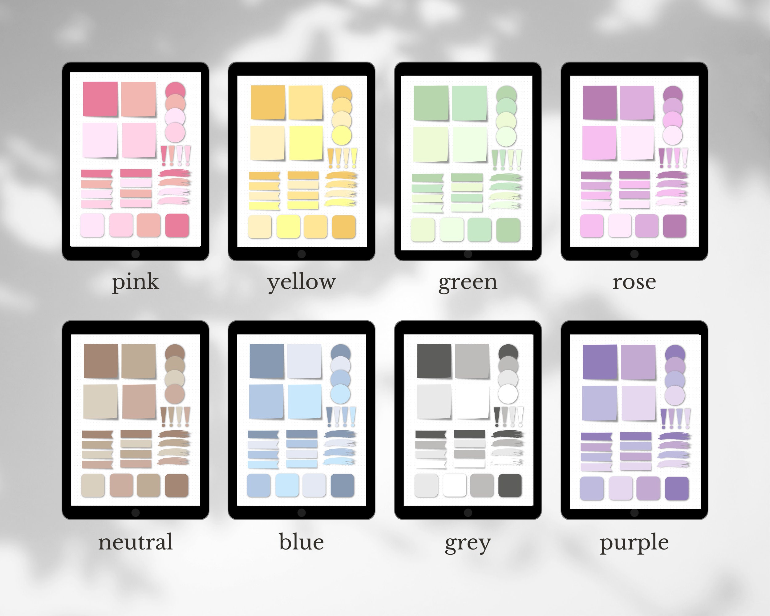 220+ Sticky Notes for Goodnotes, iPad Stickers, Digital Planner, Notes ...