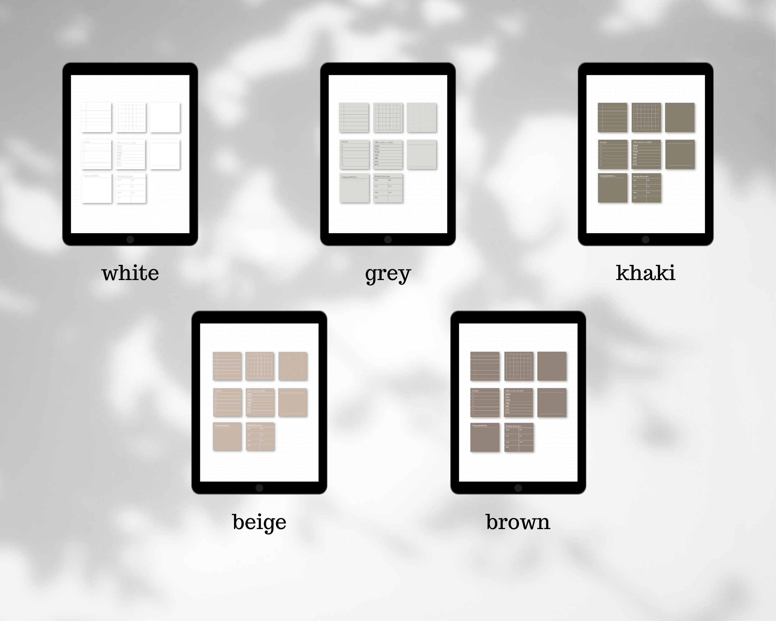 Neutral Sticky Notes for Goodnotes, iPad Stickers, Digital Planner ...