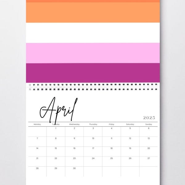 Transgender Calendar - Etsy