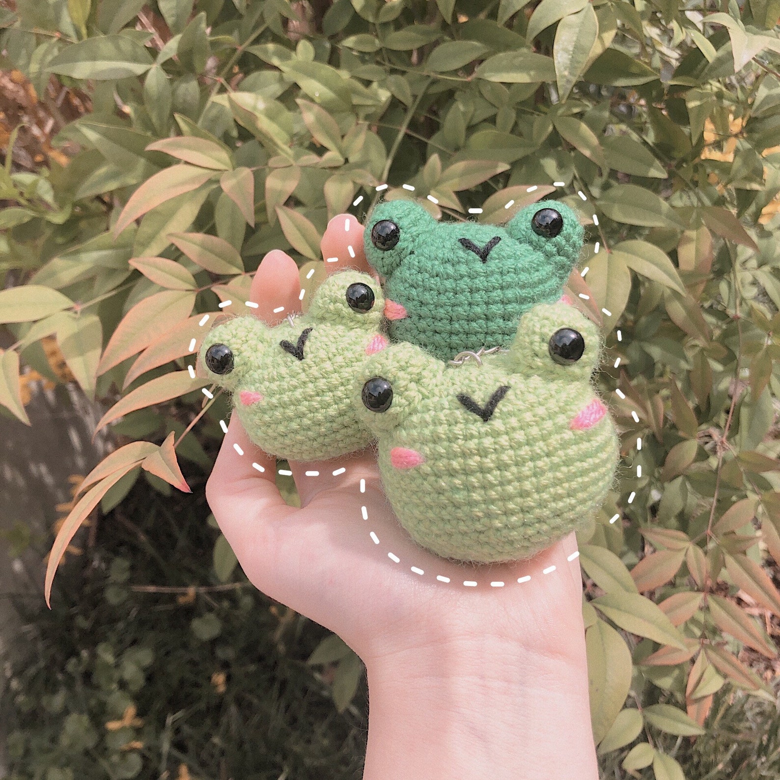 Crochet Frog Keychain - Etsy