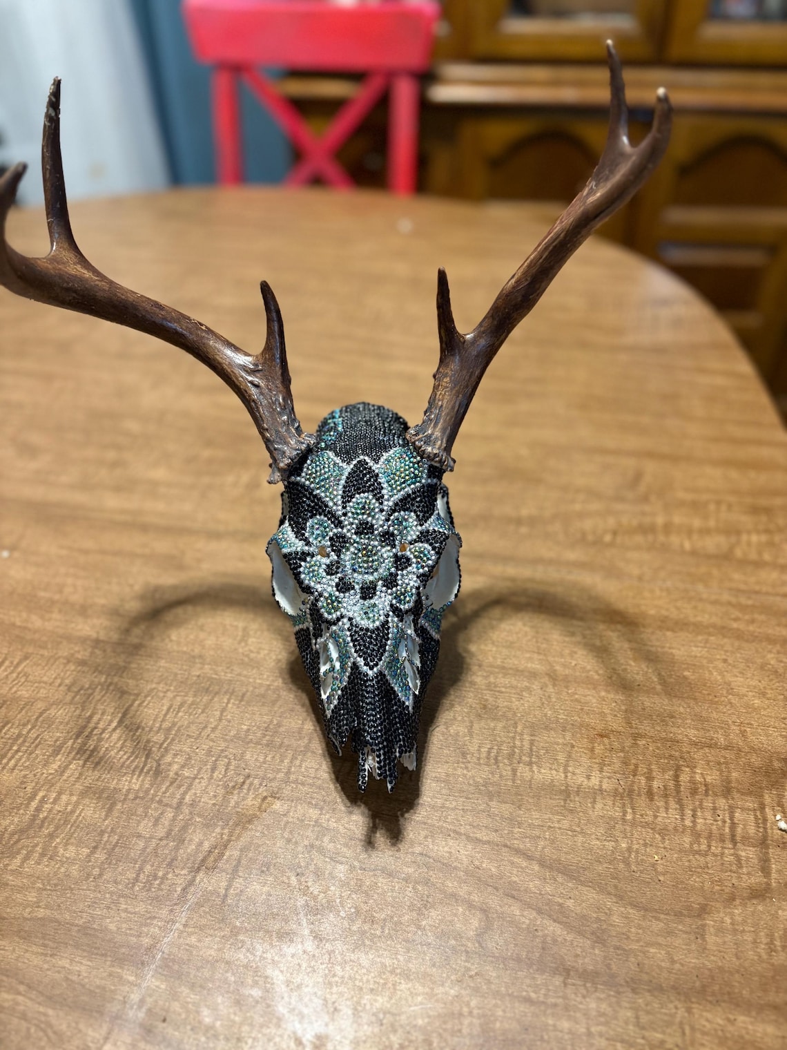 Gem Bead Deer Skull - Etsy