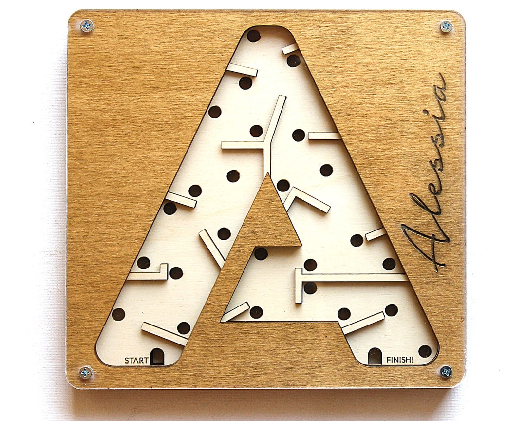 Personalized Maze With Letter and Name - Etsy