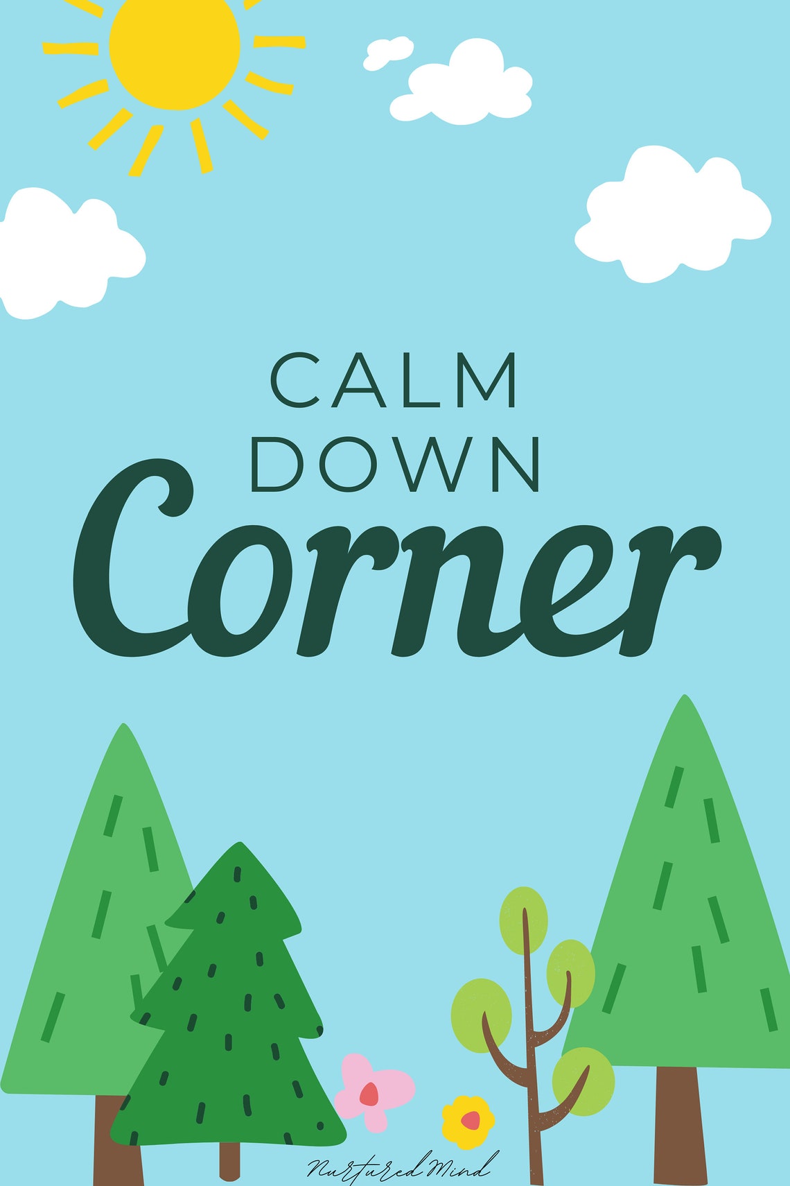 Calm Down Corner Interactive Digital Download Poster Bundle - Etsy